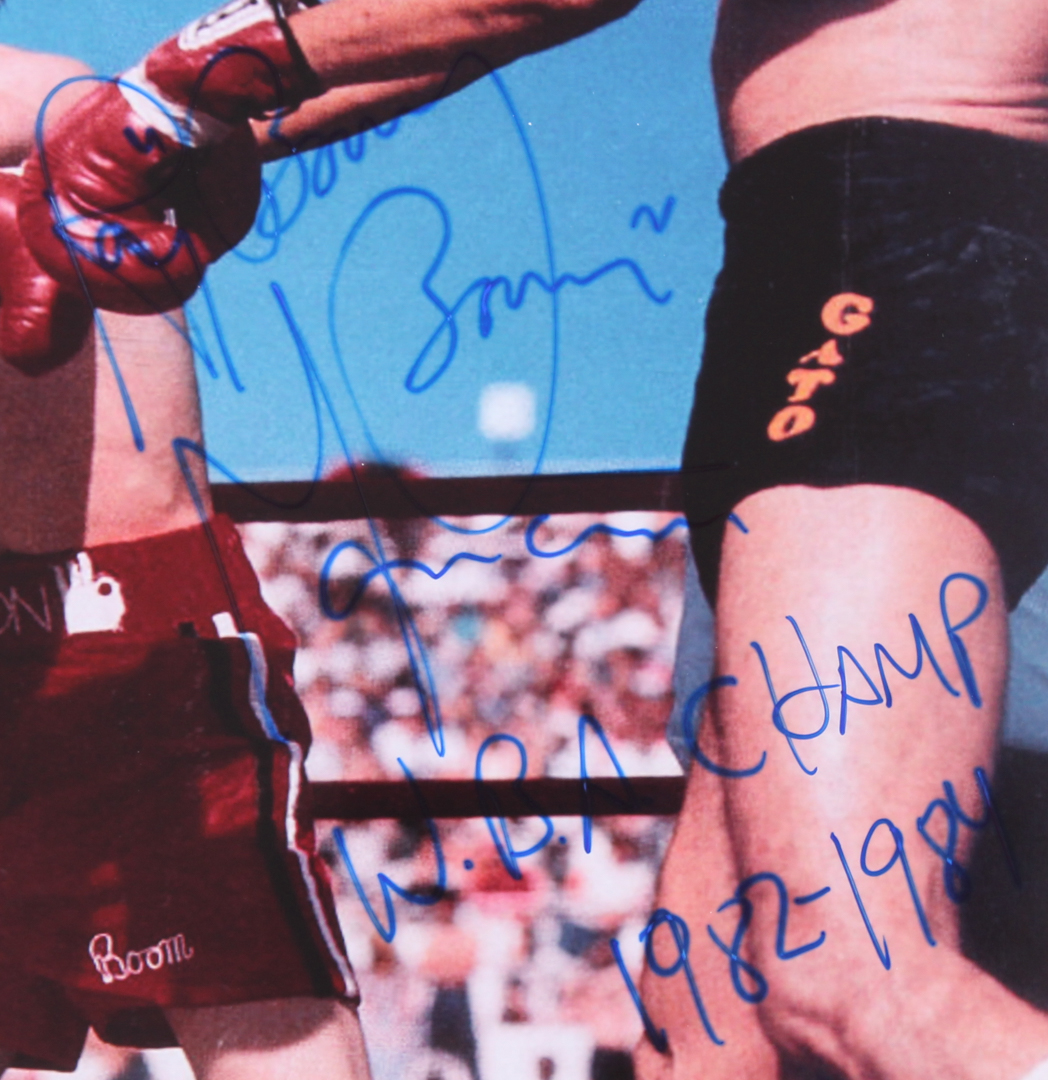 Ray Mancini Signed 1982 Sports Illustrated 16x20 Photo Inscribed "W.B.A ...