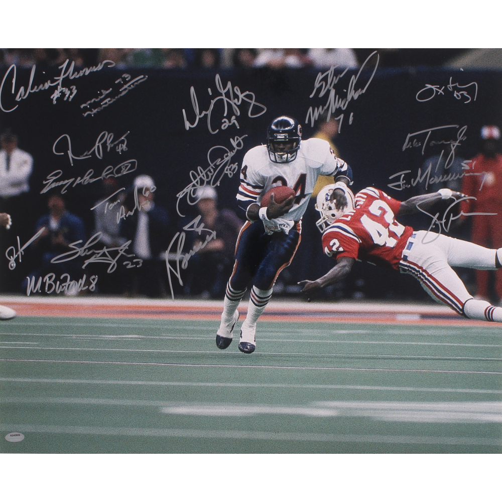 1985 Chicago Bears Signed "SB XX" 16x20 Photo with (16) Signatures ...
