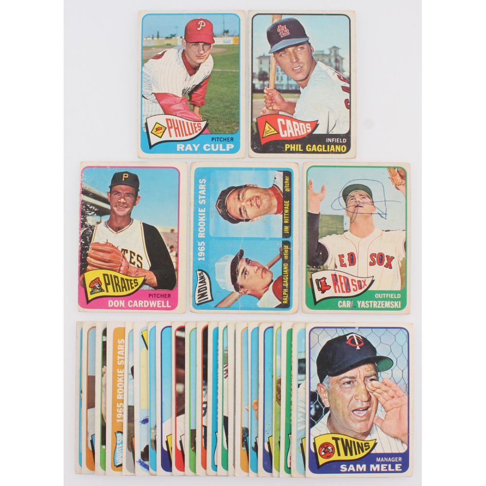 Lot of (26) 1965 Topps Baseball Cards with #503 Phil Gagliano, #505 Ray ...