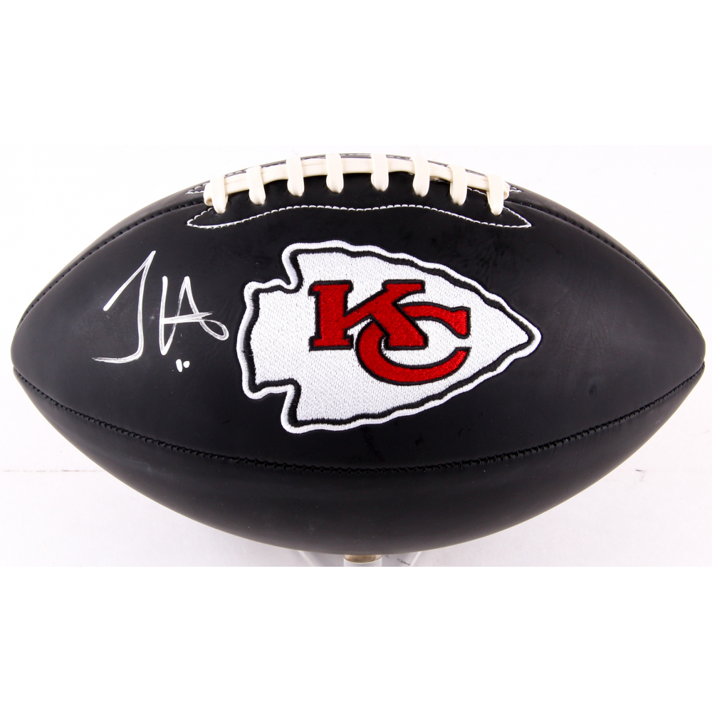 Tyreek Hill Signed Chiefs Logo Football TSE COA Pristine Auction Tyreek Hill Signed Chiefs Logo Football TSE COA Pristine Auction