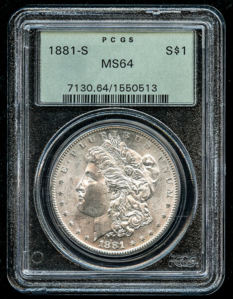 1881-S Morgan Silver Dollar (PCGS MS 64) | Pristine Auction