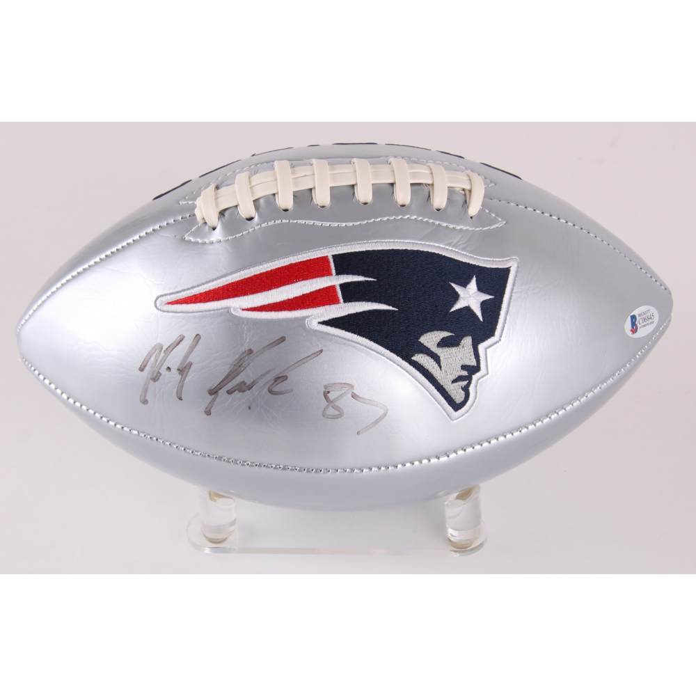 Rob Gronkowski Signed Patriots Logo Football (Beckett COA) | Pristine ...
