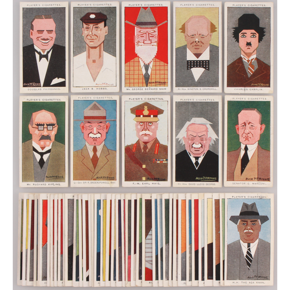 1926 Player's "Straight Line Caricatures" Complete Set of (50 ...