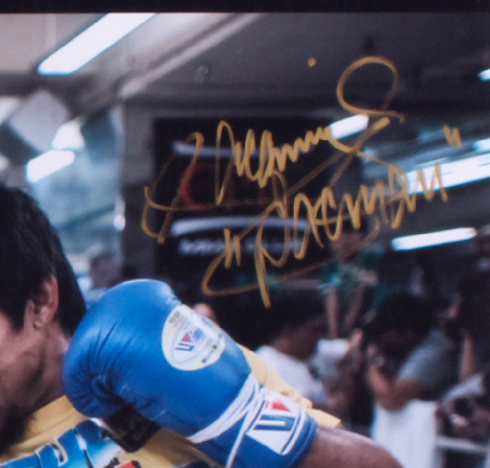 Manny Pacquiao Signed 16x20 Photo Inscribed "Pacman" (Pacquiao COA ...