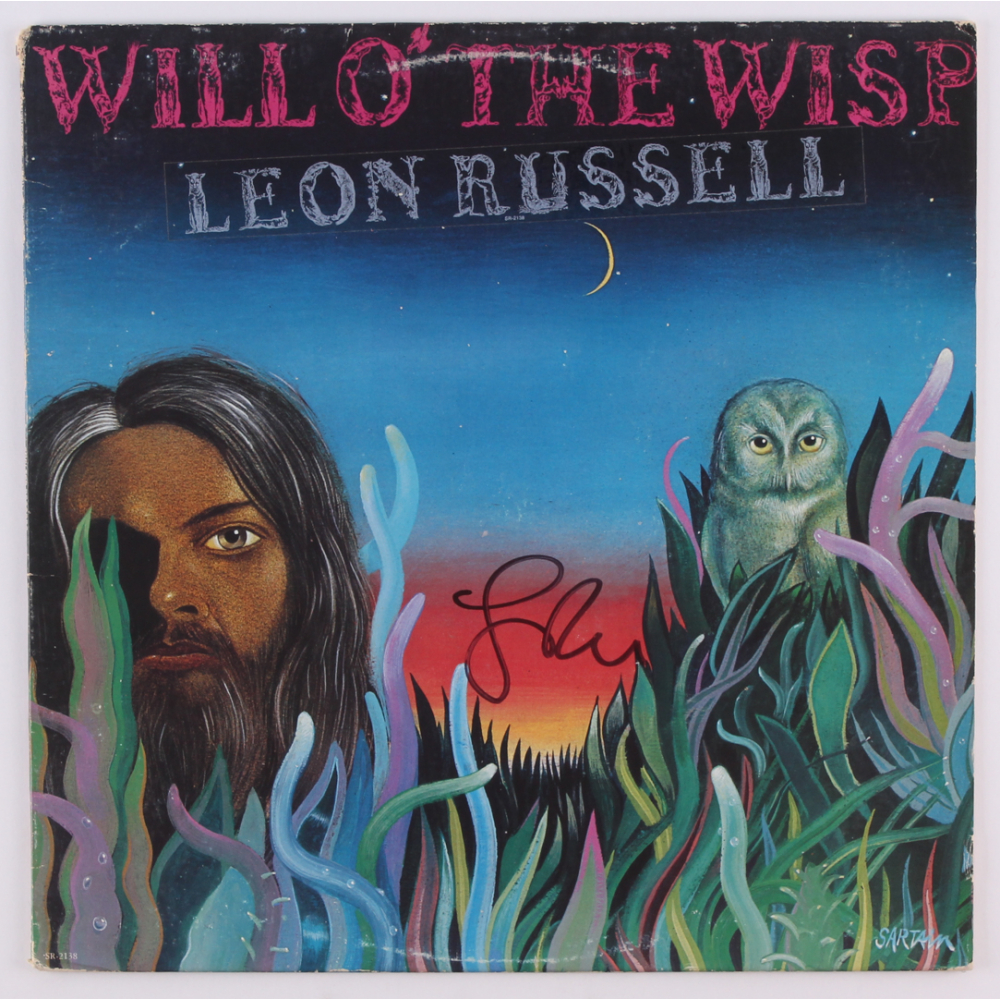 Leon Russell Signed Vintage "Will O' The Wisp" Vinyl Record Album Cover ...
