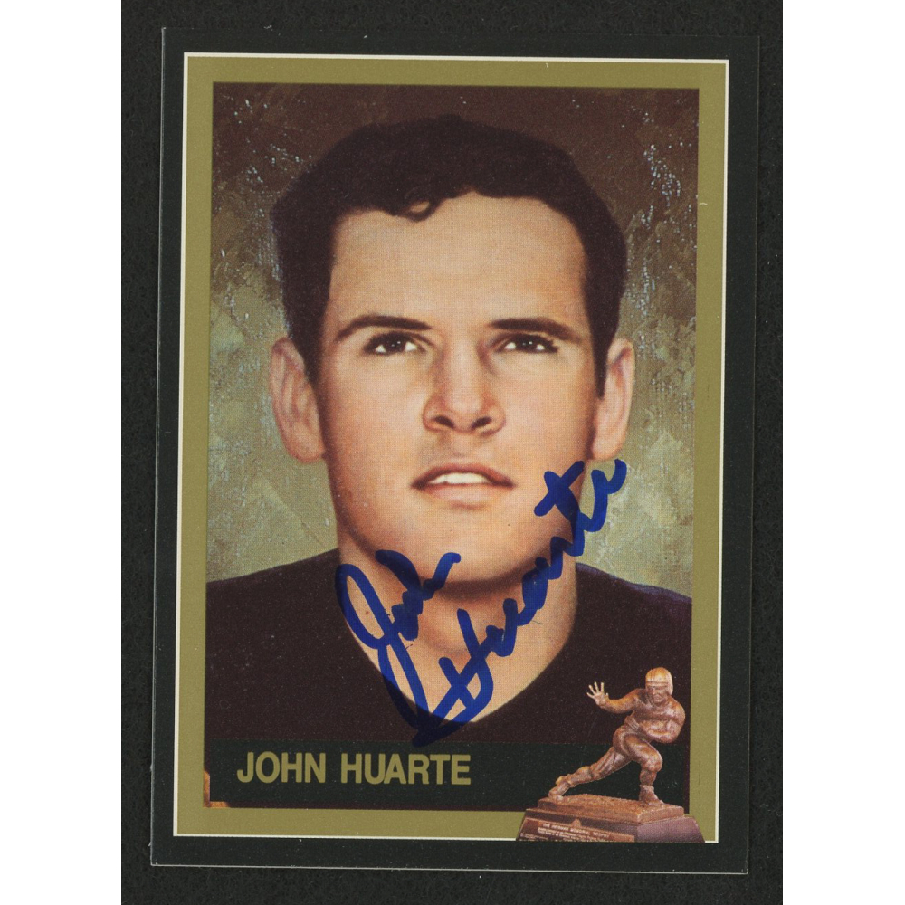 John Huarte Signed 1986 Brownell Heisman #30 (Sports Integrity COA ...
