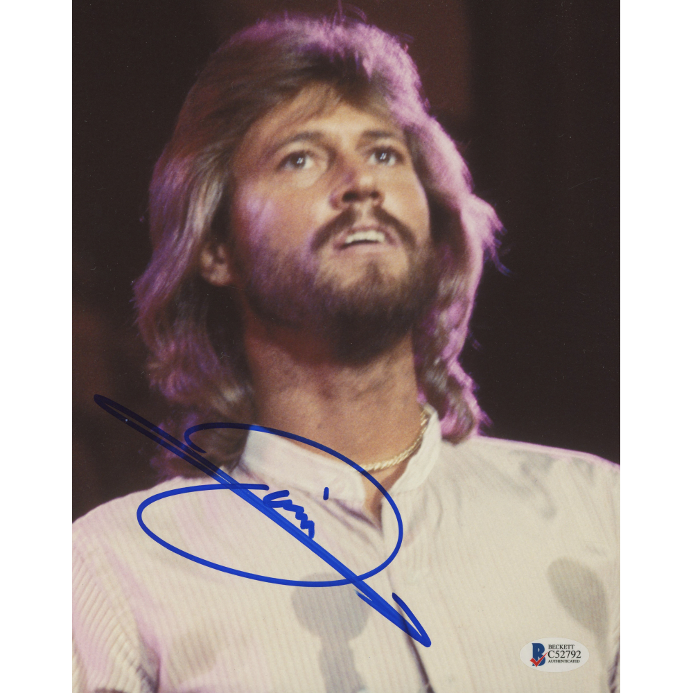 Barry Gibb Signed 8x10 Photo (Beckett COA) | Pristine Auction