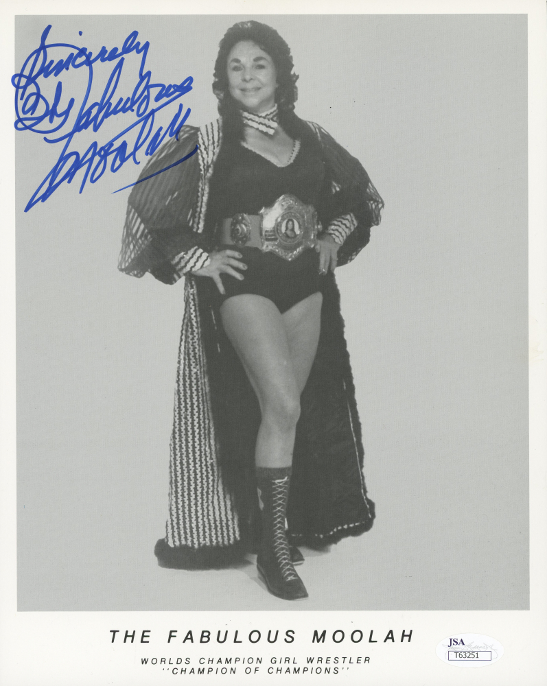 The Fabulous Moolah Signed 8x10 Photo Inscribed "Sincerely," (JSA COA ...