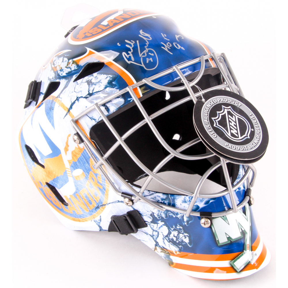 Billy Smith Signed Islanders Full-Size Goalie Mask Inscribed "HOF 93 ...