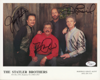 "The Statler Brothers" 8x10 Photo Signed by (4) with Don Reid, Harold Reid, Joe McDorman & Phil ...