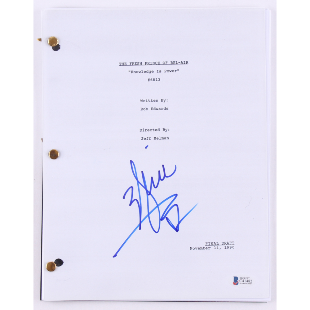 Will Smith Signed "Fresh Prince of Bel-Air" Full Script (Beckett COA ...