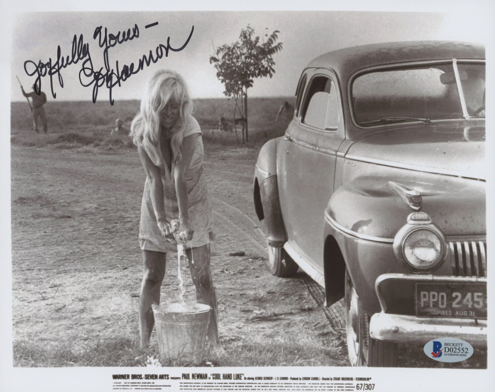 Joy Harmon Signed "Cool Hand Luke" 8x10 Photo Inscribed "Joyfully Yours ...