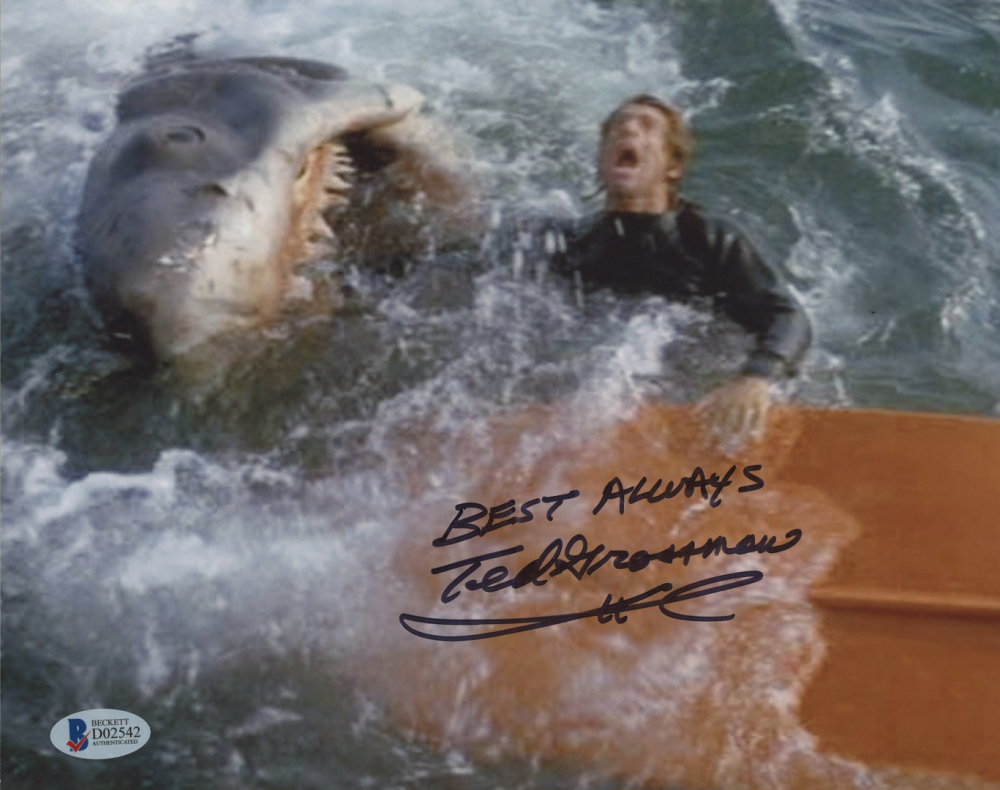 Ted Grossman Signed "Jaws" 8x10 Photo Inscribed "Best Always" (Beckett ...