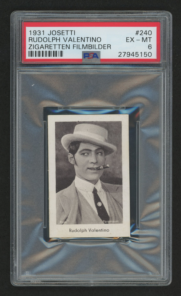 1931 Josetti #240 Rudolph Valentino Filmbilder (PSA 6) | Pristine Auction