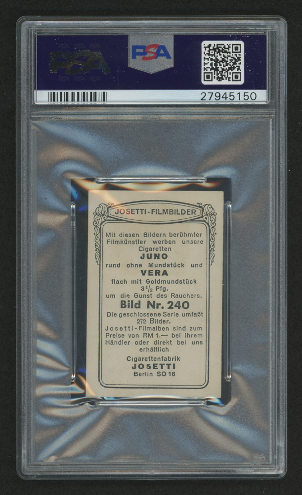 1931 Josetti #240 Rudolph Valentino Filmbilder (PSA 6) | Pristine Auction