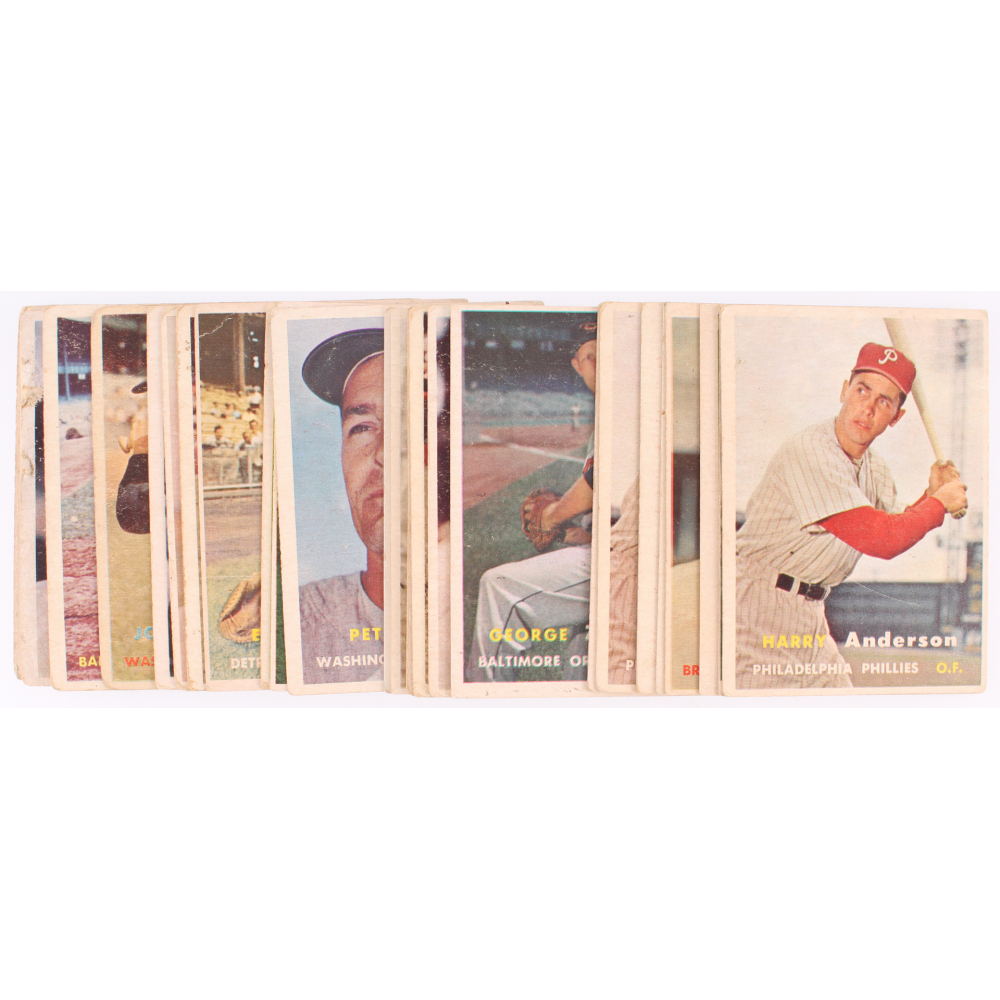 Lot of (30) 1957 Topps Baseball Cards with Stars | Pristine Auction