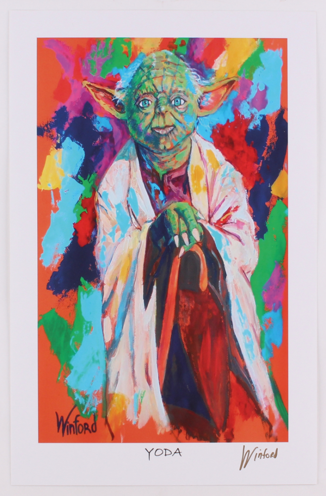 Winford Galmon Signed "Yoda" 11x17 Lithograph (Winford COA) | Pristine ...
