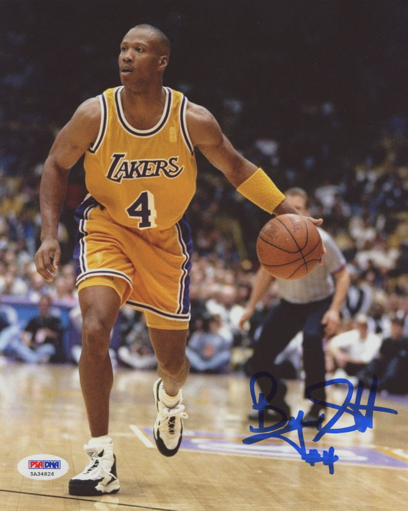Bryon Scott Signed Lakers 8x10 Photo (PSA COA) | Pristine Auction