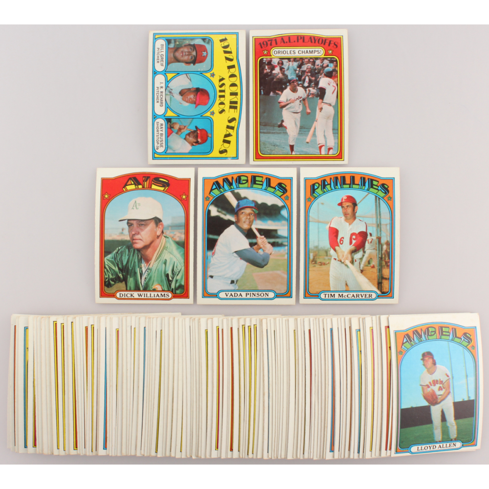 Lot of (148) 1972 Topps Baseball Cards #101-250 with #103 Checklist 133 ...