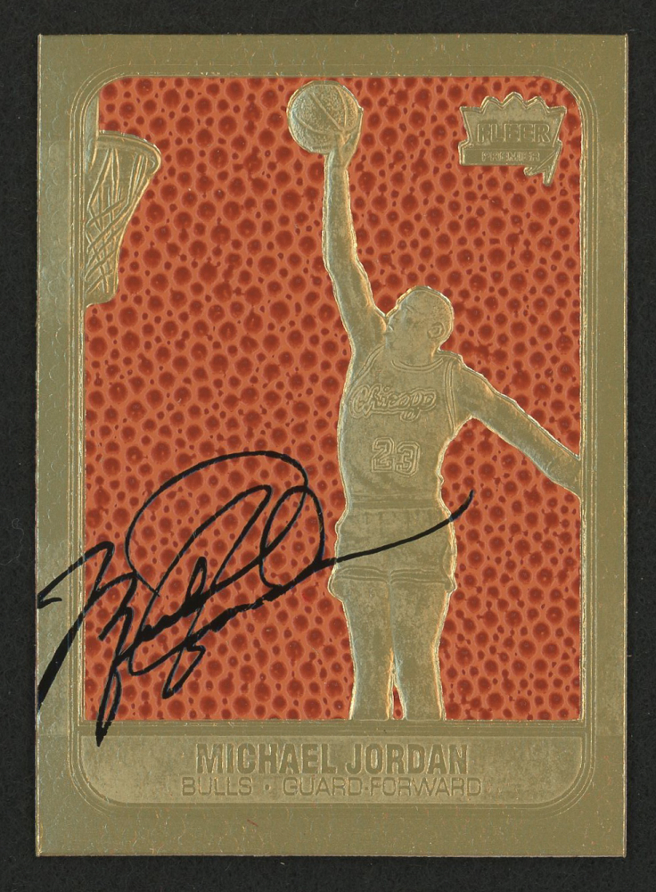 Michael Jordan 1997 Fleer Rookie Feel The Game Limited Edition 23K Gold ...