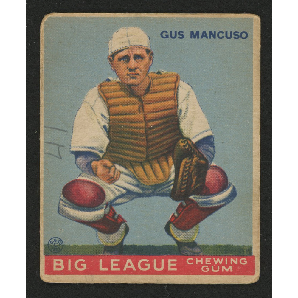 1933 Goudey #41 Gus Mancuso CATCH RC | Pristine Auction