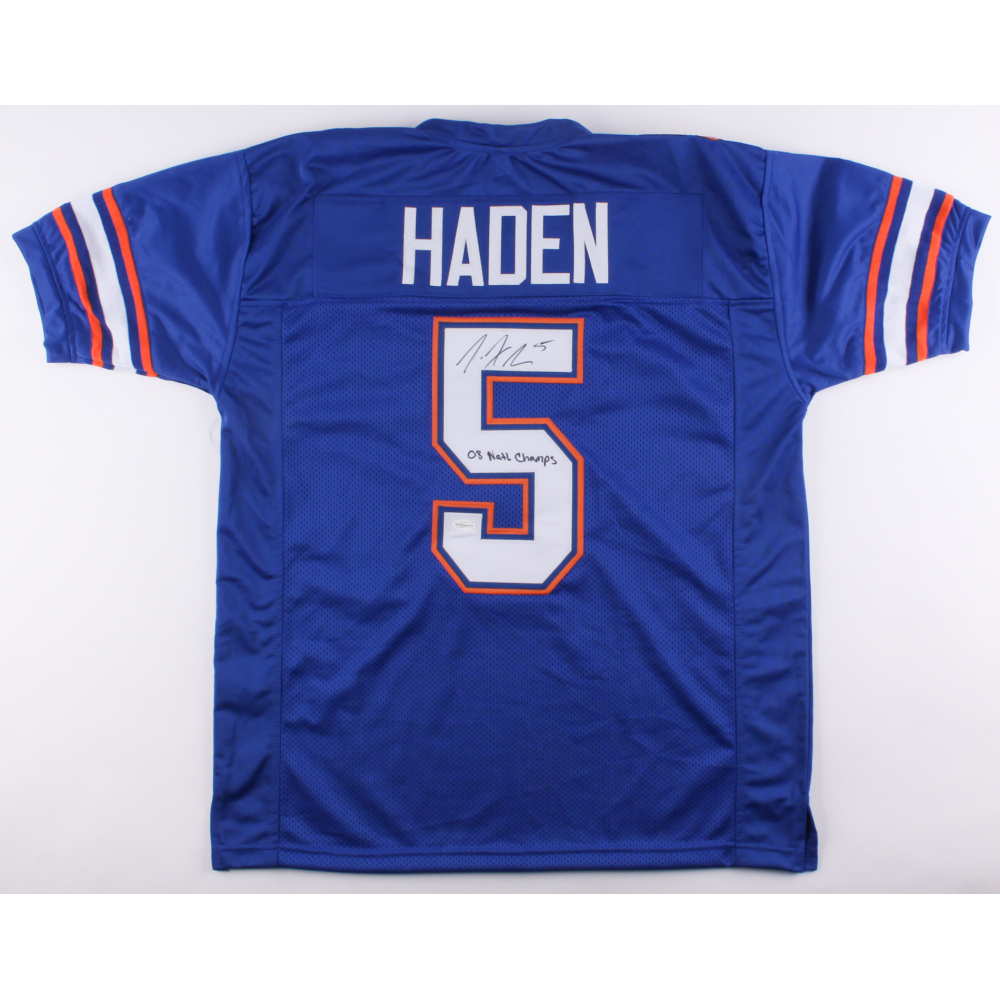 Joe Haden Signed Florida Gators Jersey Inscribed "08 Natl Champs" (TSE ...