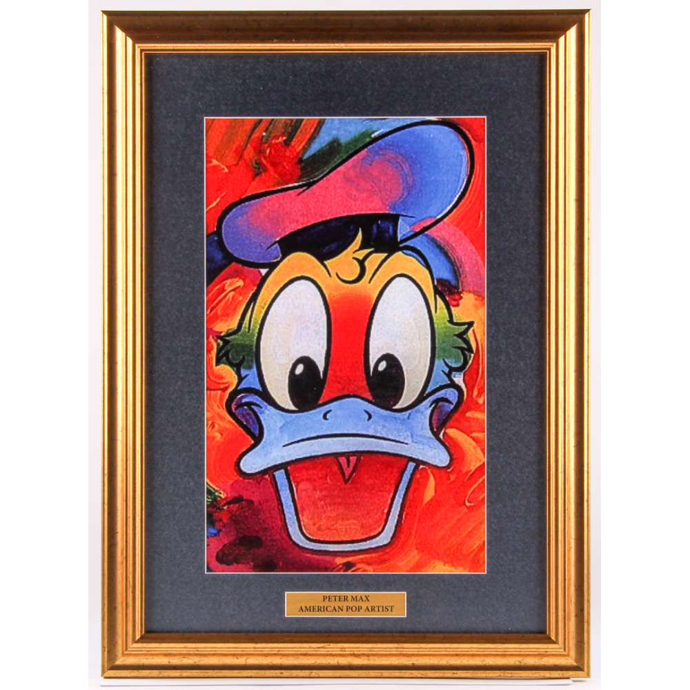 Peter Max "Donald Duck" 16.5x22.5 Custom Framed Print Display ...