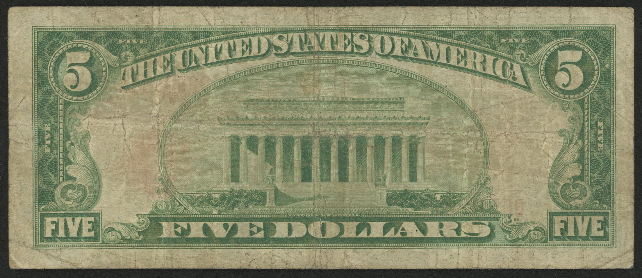 1929 $5 U.S. National Currency Bank Note - (The Fletcher American ...