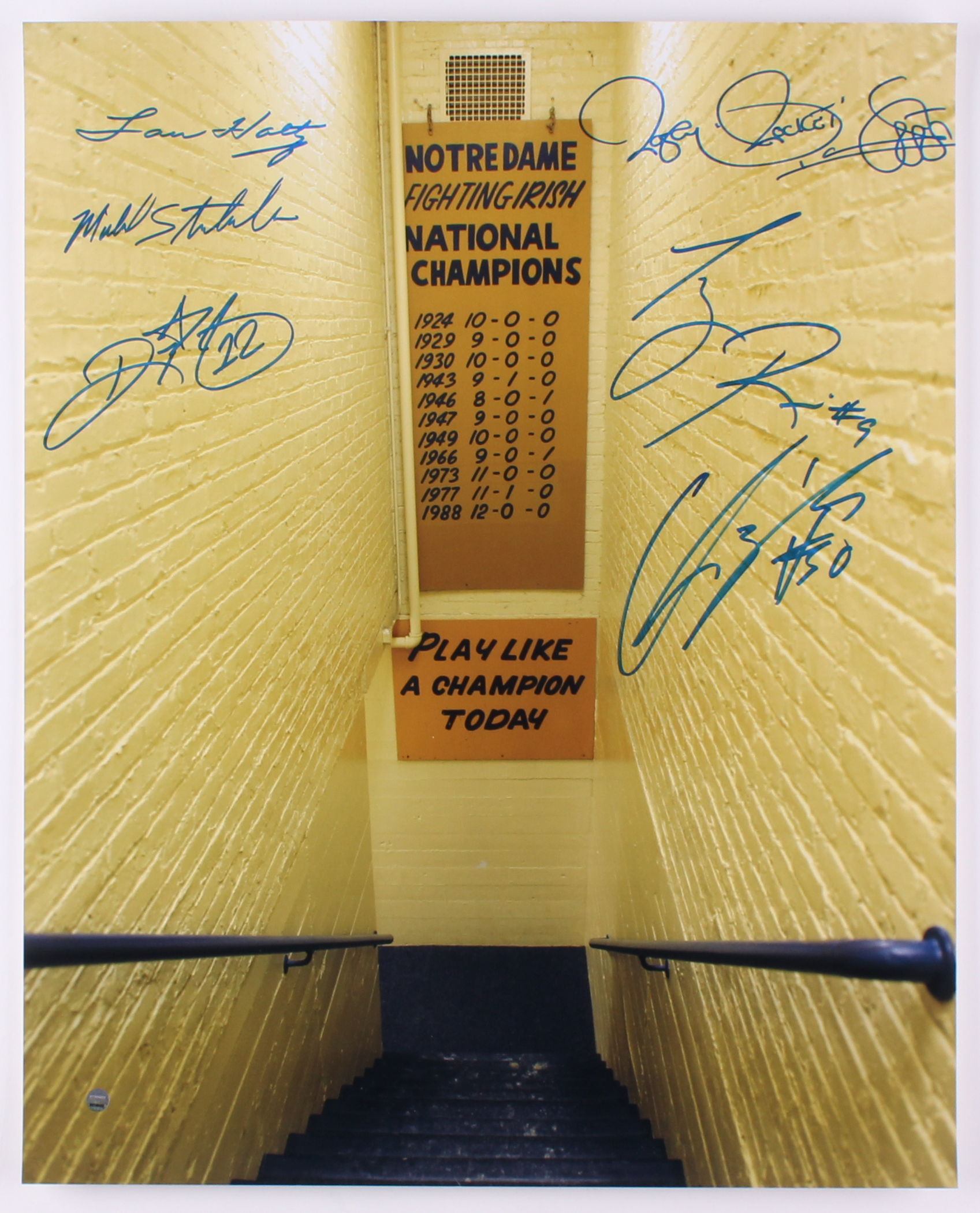 Notre Dame Fighting Irish "Play Like A Champion Today" 16x20 Photo ...