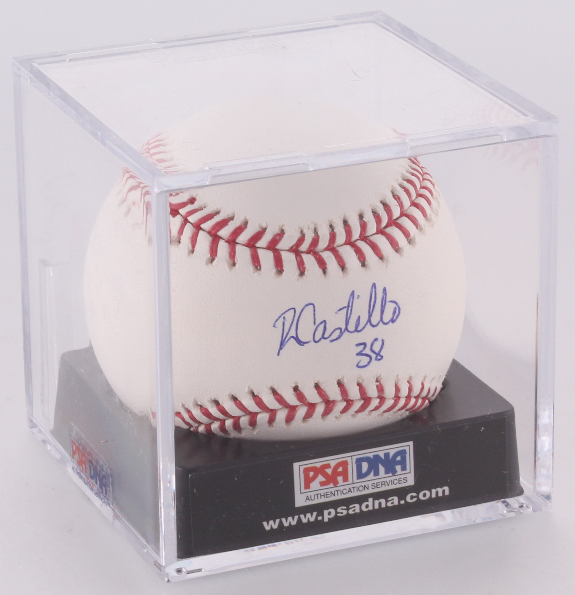 Rusney Castillo Signed OML Baseball With Display Case (PSA COA ...