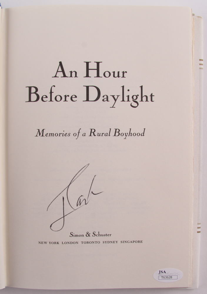 Jimmy Carter Signed "An Hour before Daylight" Hardcover Book (JSA COA ...