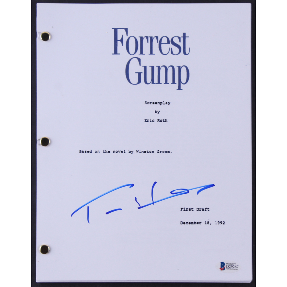 Tom Hanks Signed "Forrest Gump" Full Movie Script (Beckett COA ...