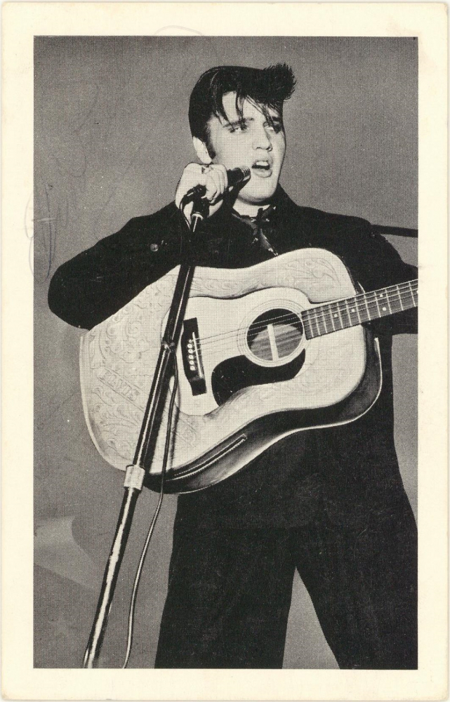 Elvis Presley Signed 3.5x5.5 Postcard With Inscription (Beckett LOA ...