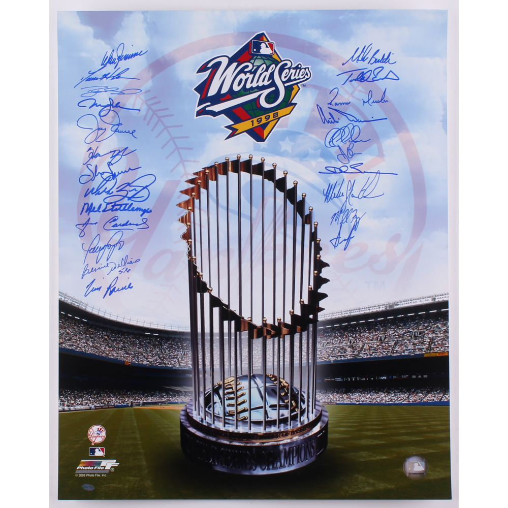 Yankees 1998 World Series 16x20 Photo Signed by (23) Tim Raines, Shane ...
