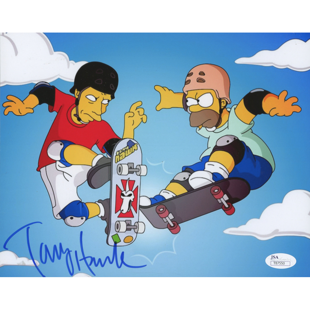 Tony Hawk Signed "The Simpsons" 8x10 Photo (JSA COA) | Pristine Auction