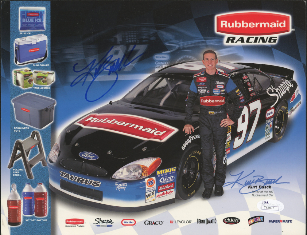 Kurt Busch Signed 8x10 Print (JSA COA) | Pristine Auction