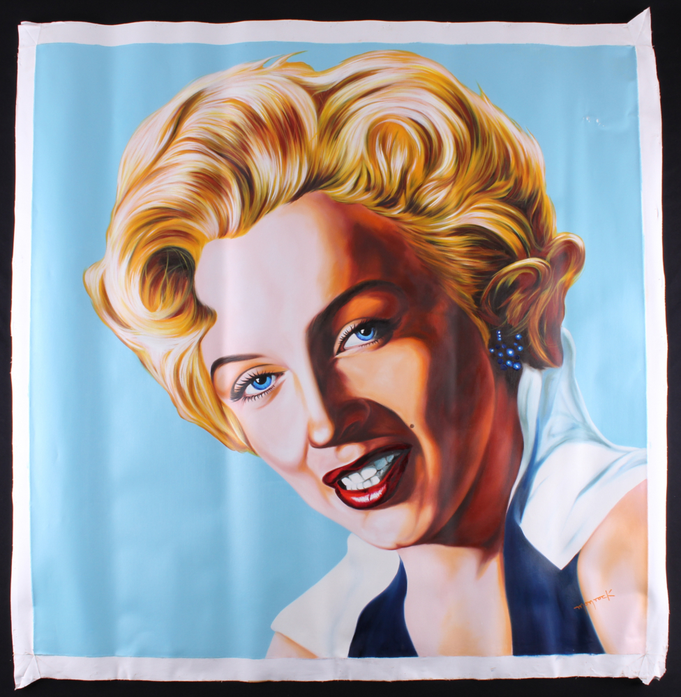 Hector Monroy Signed "Marilyn Monroe" 42x42 Original Oil Painting on ...