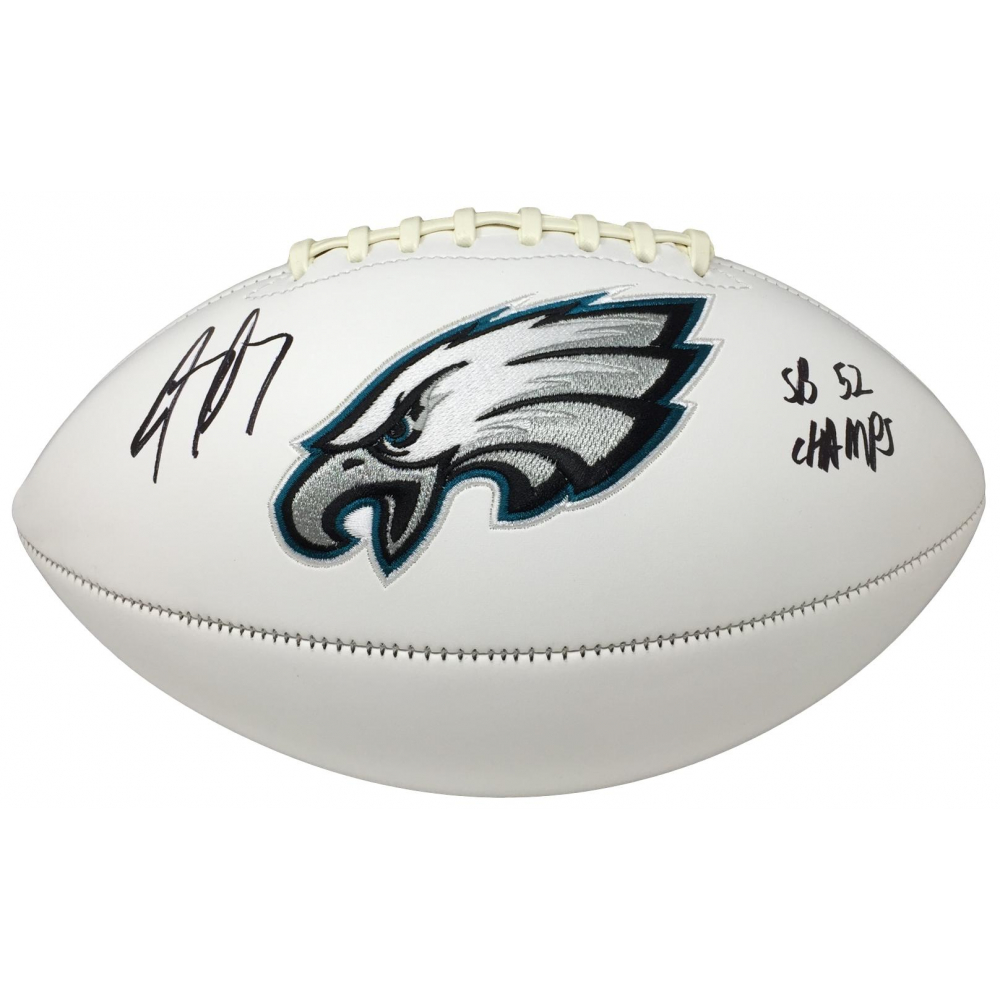 Jay Ajayi Signed Eagles Logo Football Inscribed "SB 52 Champs" (JSA COA ...