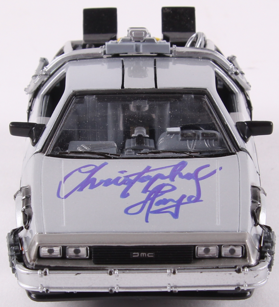 Christopher Lloyd Signed "Back to the Future" 1/24th DeLorean Time ...