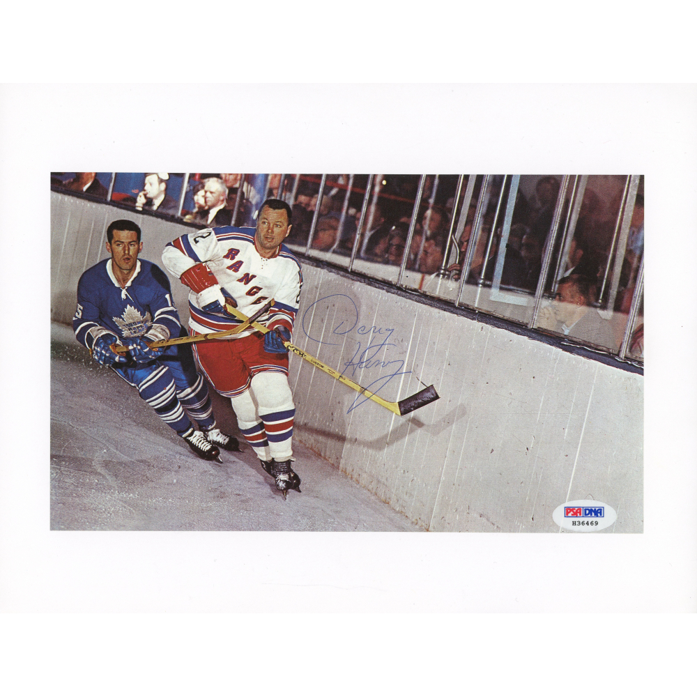 Doug Harvey Signed Rangers 5.5x9.25 Photo (PSA COA) | Pristine Auction