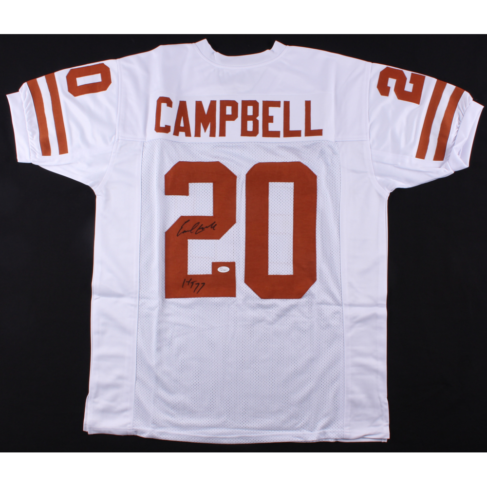 Earl Campbell Signed Jersey Inscribed "HT 77" (JSA COA) | Pristine Auction