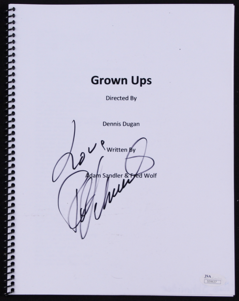 Rob Schneider Signed "Grown Ups" Full Script Inscribed "Love" (JSA ...