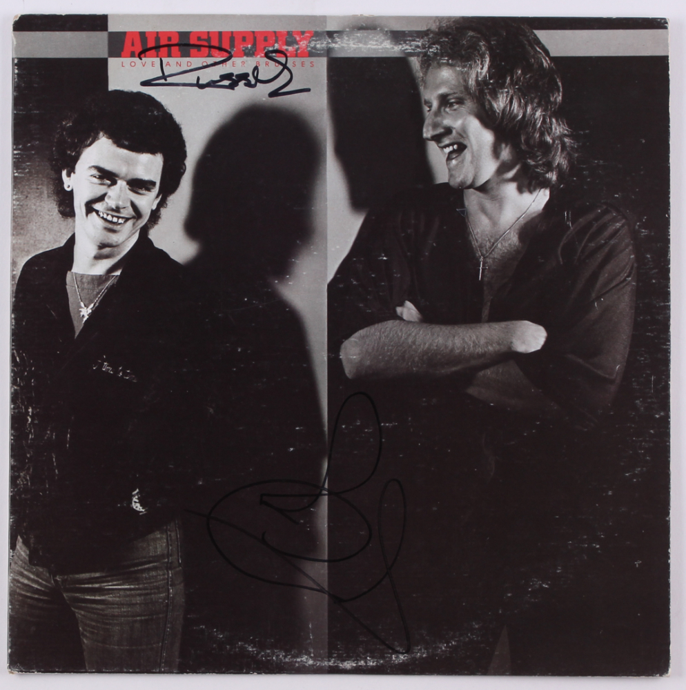Air Supply "Love and Other Bruises" Vinyl Record Album Signed by Graham ...