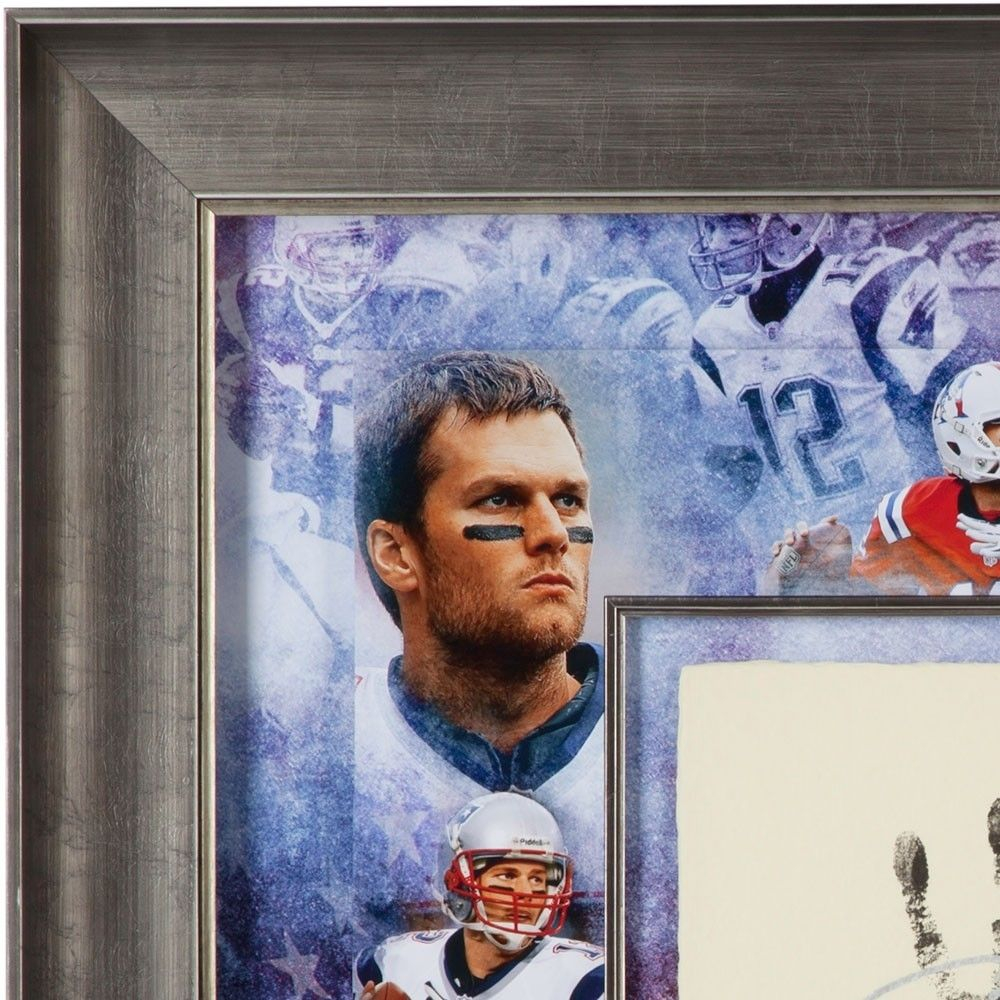 Tom Brady Signed New England Patriots 36x36 Custom Framed Limited ...