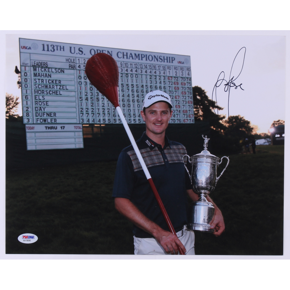 Justin Rose Signed U.S. Open 11x14 Photo (PSA) | Pristine Auction