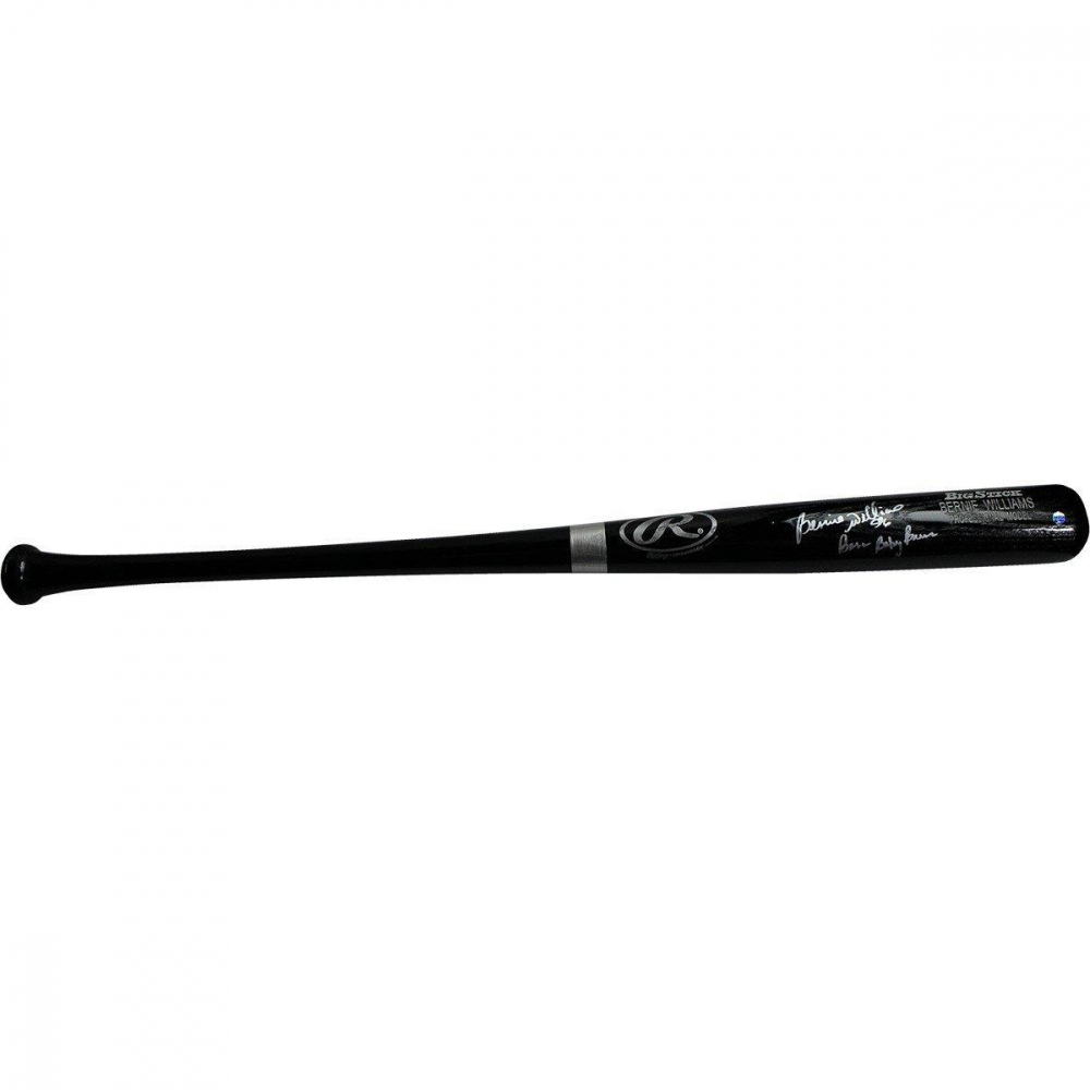 Bernie Williams Signed Rawlings Big Stick Baseball Bat Inscribed "Burn ...