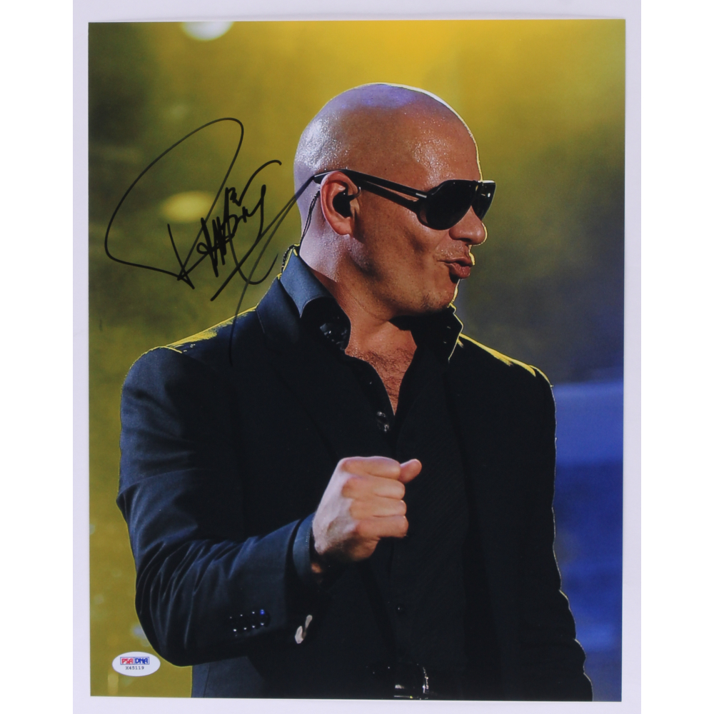 Pitbull Signed 11x14 Photo (PSA COA) | Pristine Auction