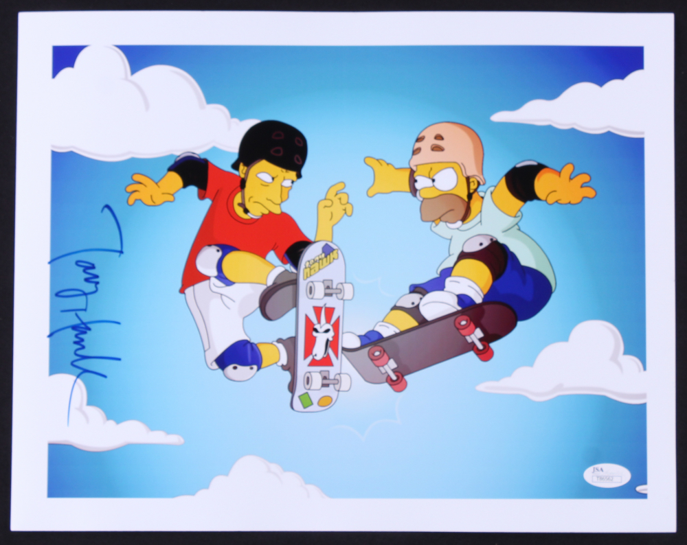 Tony Hawk Signed "The Simpsons" 11x14 Photo (JSA COA) | Pristine Auction
