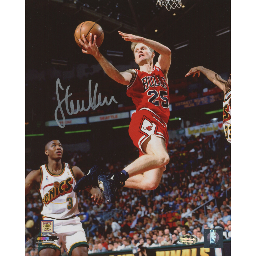 Steve Kerr Signed Bulls 8x10 Photo (Schwartz COA) | Pristine Auction