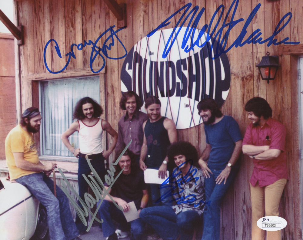 Grand Funk Railroad 8x10 Photo with (4) Signatures Including Don Brewer ...